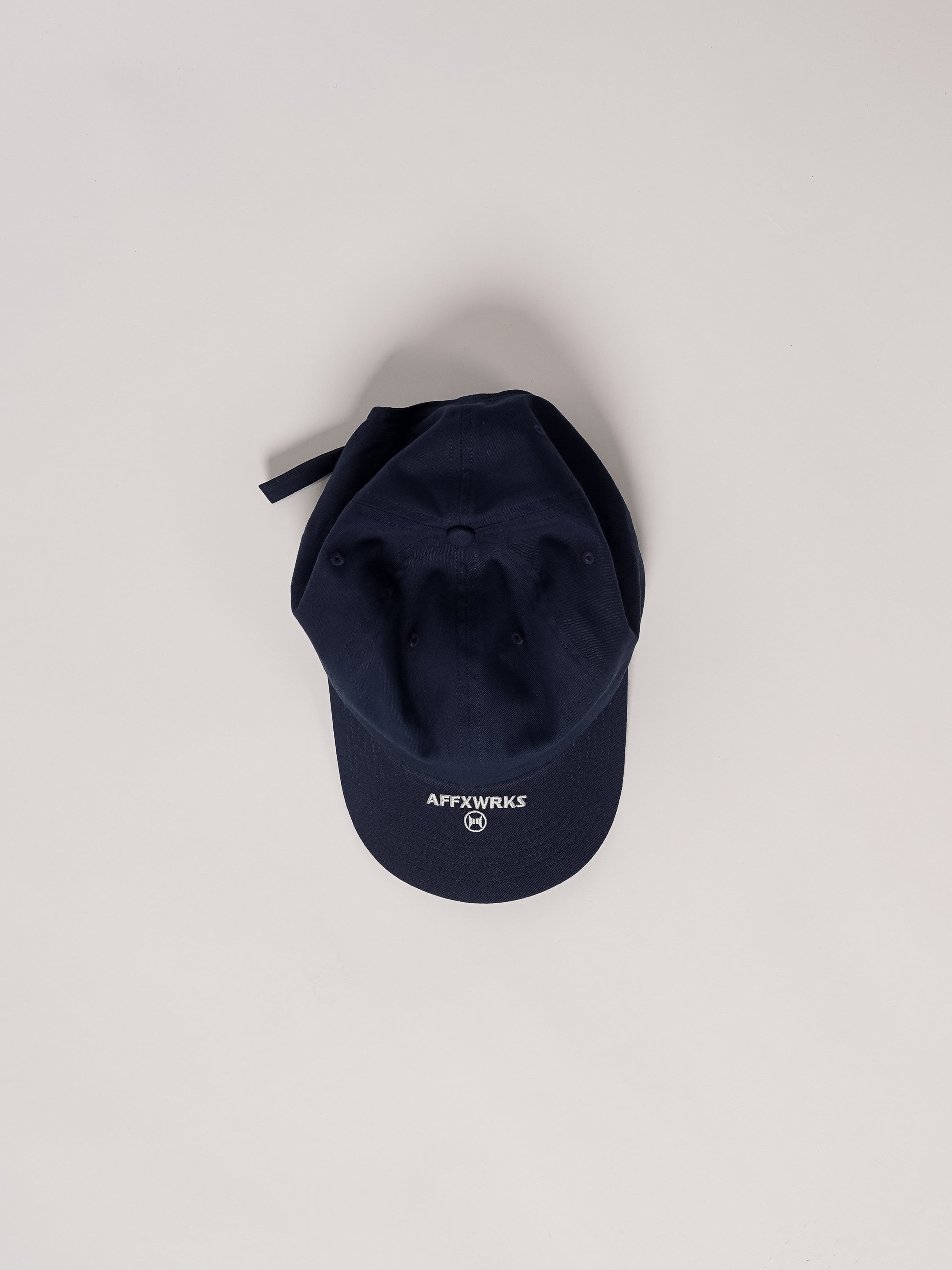AFFXWRKS Brim Logo Cap (Navy) | AFFXWRKS – COMRADE Hong Kong